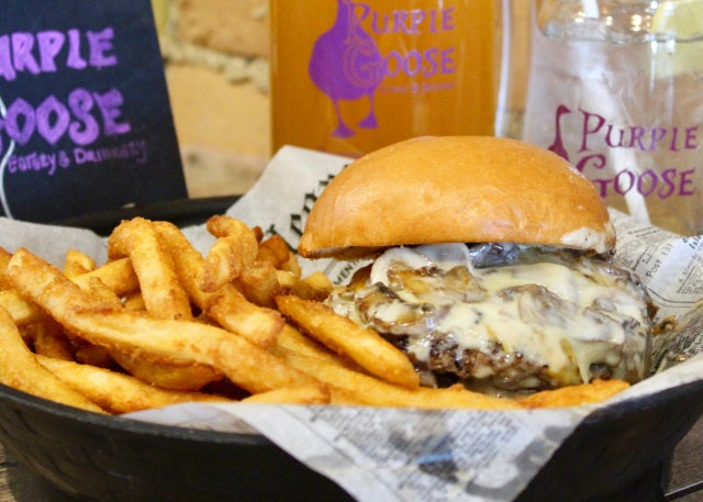 Mushroom Swiss Burger